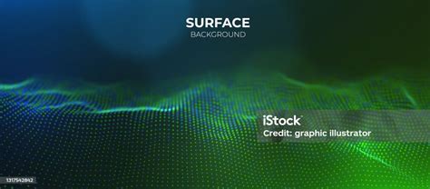 동적 파란색과 녹색 도트 풍경 추상적 인 디지털 웨이브 배경 네트워크 데이터 구조 포인트 그리드 시각화 기술 벡터 그림 0명에 대한 스톡 벡터 아트 및 기타 이미지 Istock