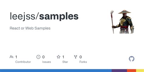 Github Leejsssamples React Or Web Samples