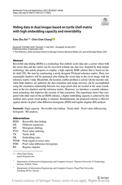 hiding data in dual images based on turtle shell matrix with high