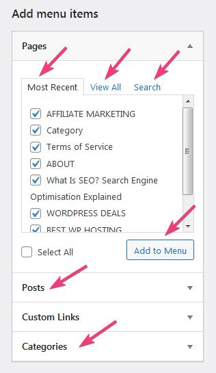 how to add navigation menu in wordpress explained step by step blowwager