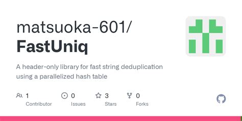 Github Matsuoka 601fastuniq A Header Only Library For Fast String