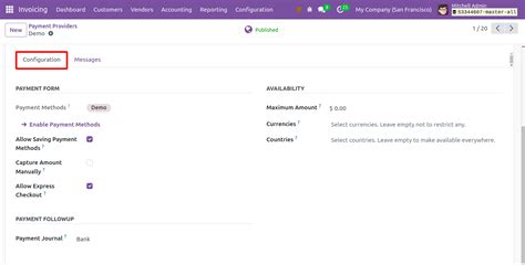 Payments In Odoo Invoicing Odoo Community Book