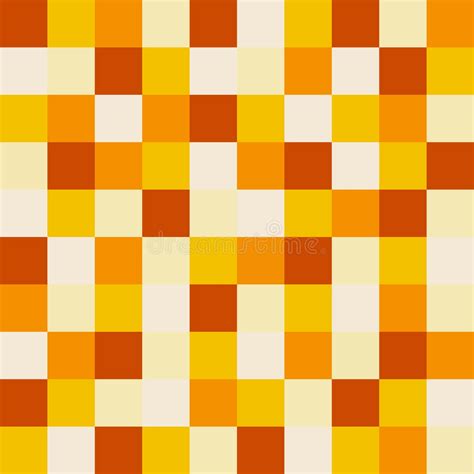 Abstract Square Shape Seamless Pattern Stock Vector Illustration Of