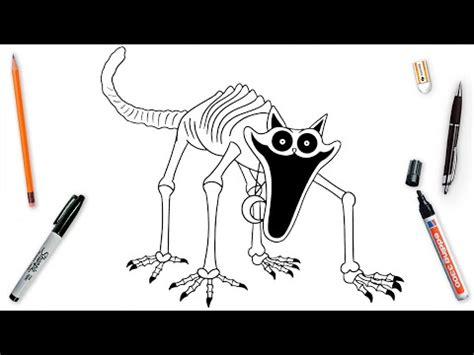 How To Draw Nightmare Catnap Easy Step By Step Smiling Critters Poppy Playtime Drawing Tutorial