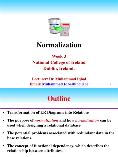 normalization pdf databases data model