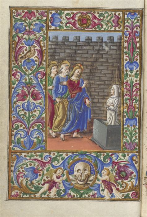 Illustration Of The Raising Of Lazarus Medieval Manuscripts At The