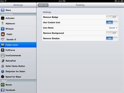 Customize IPhone IPad Folder Icons Cydia Tweak