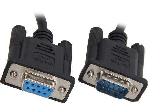 StarTech SCNM FM MBK M Black DB RS Serial Null Modem Cable F M Walmart Business Supplies