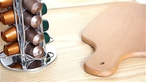 네스프레소 40구 커피캡슐 회전 홀더 커피캡슐보관함 Youtube