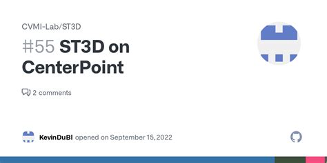 st3d on centerpoint · issue 55 · cvmi lab st3d · github