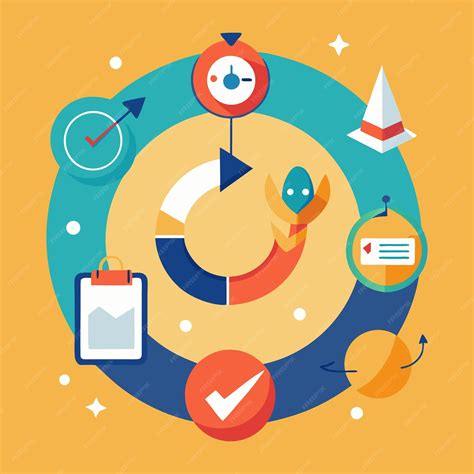 A Circle Feedback Loop Concept Illustration Premium Ai Generated Vector