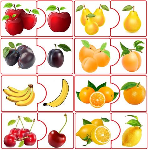 Дидактична гра Один багато Фрукти Інші методичні матеріали Дошкілля Preschool Activities