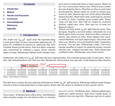 horizontal alignment centering caption table title into the two
