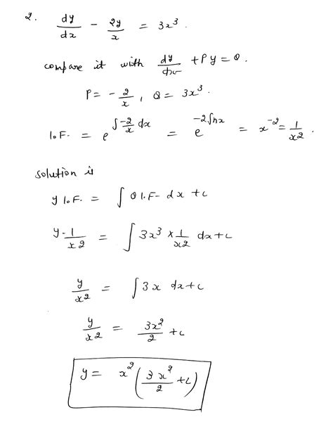 [solved] Solve Using Integrating Factor Method Dy Dx 2xy X Dy 2 21 Course Hero