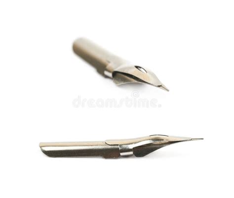 Ink Pen Metal Nib Isolated Stock Image Image Of Drawing 120813785