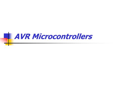 Avr Microcontroller