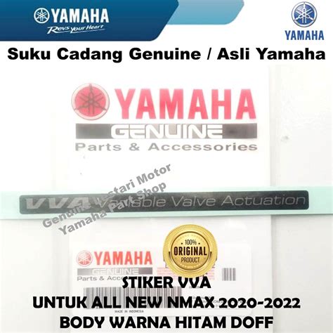 Jual Stiker Logo Emblem Vva Variable Valve Actuation Body Hitam Doff Motor All New N Max Nmax