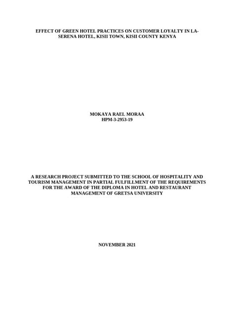 Mokaya Rael Moraa Pdf Statistics Validity Statistics