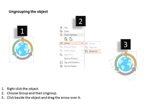 Globe With Circular Design Arrow Flat Powerpoint Design PowerPoint Presentation Designs