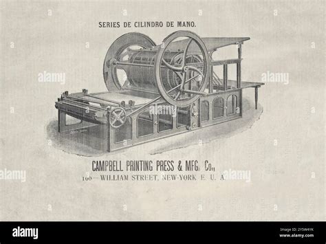 Vintage Advert Of Campbell Printing Press And Mfg Co William Street