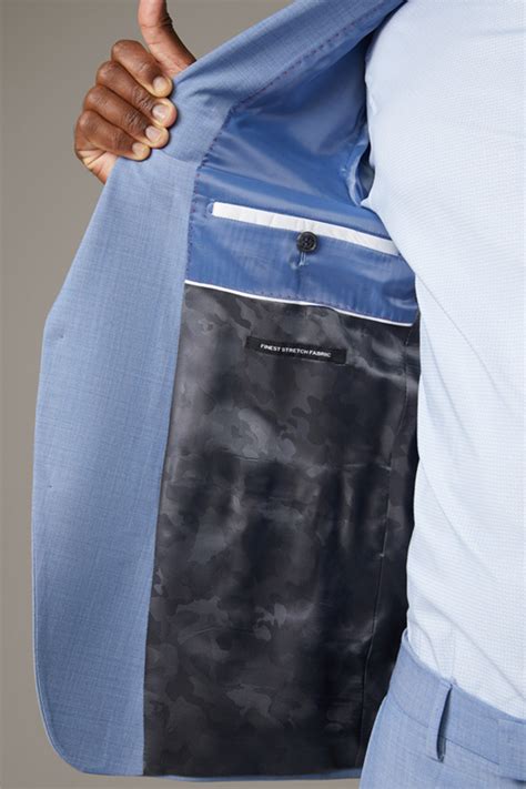 Costume Flex Cross Caleb Madden Bleu Clair Chiné Sur La Boutique En Ligne Strellson