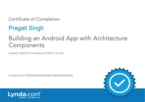 building an android app with architecture components certificate of