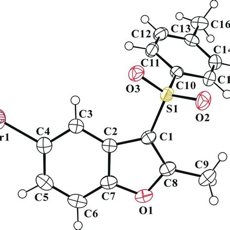 The Molecular Structure Of The Title Compound With The Atom Numbering