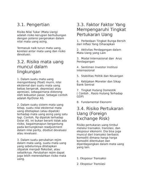 Man Resiko 3 Risiko Mata Uang 3 Pengertian Risiko Nilai Tukar