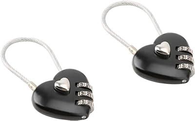 DuoTyga Combination Padlock With Key 2 Pack 2 Keyed Alike Matching Key Combination Locker Lock