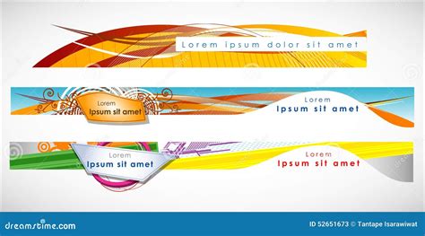 Vector Header Horizontal Web Menu Design Stock Vector Illustration Of Number Business