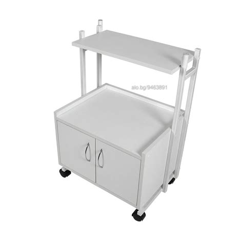 Количка за естетика Trio 1 черна бяла 54 X 40 X 75 см Фризьоро козметично СПА обор