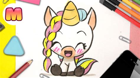 Como Dibujar Un Unicornio Paso A Paso 🌸 Dibujos Kawaii 🌸 Dibujos