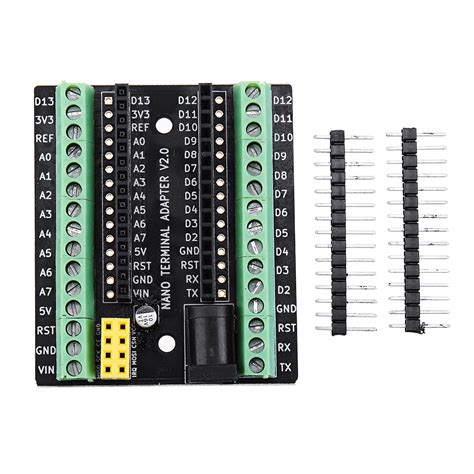 Pcs Nano V Terminal Adapter AVR ATMEGA P With NRF Expansion Interface DC Power Board