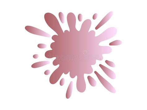 Colorful Splatter Abstract Shape Illustration Colorful Ink Spots