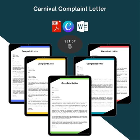 Complaint Letter Sample With Examples Word Editable