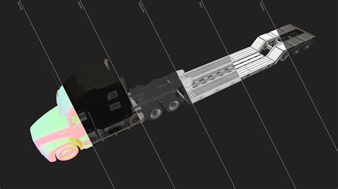Semi Truck Lowboy Trailer 3d Model By Mswoodvine Semi Truck Lowboy Trailer 3d Model By Mswoodvine