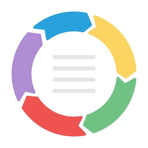 Premium Vector Circle Arrow Process Flat Illustration