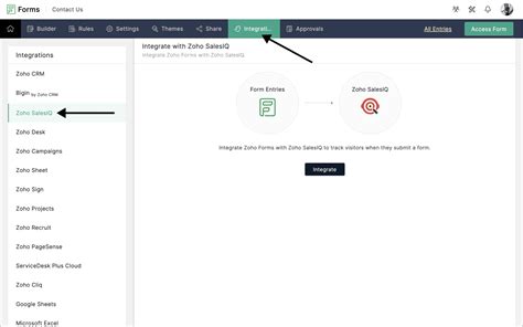 salesiq for zoho forms