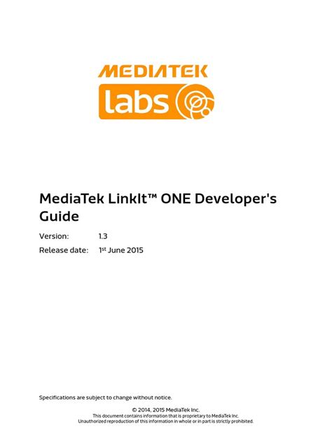 mediatek linkit one developers guide v1 3 pdf arduino software