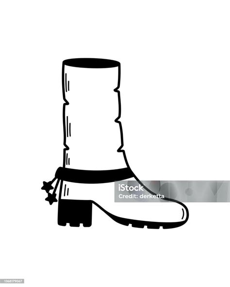 카우보이 부츠와 박차 벡터 낙서 일러스트레이션 흰색 배경에 격리 된 서양 개념 아이콘 0명에 대한 스톡 벡터 아트 및 기타 이미지 0명 가죽 개념 Istock