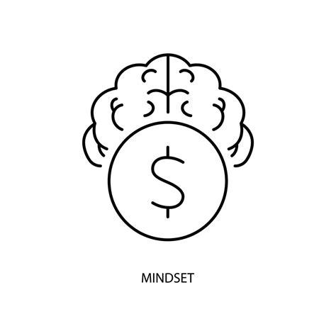 Mindset Concept Line Icon Simple Element Illustrationmindset Concept