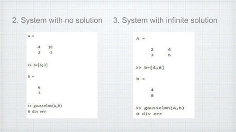 gauss elimination without pivot pptx