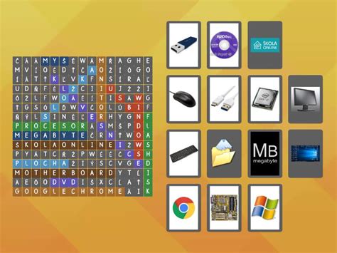 Informatika Pojmy 5 Ročník Wordsearch