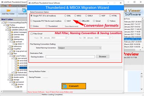 how to open view thunderbird emails using thunderbird viewer tool