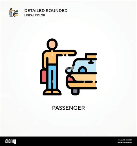 Passenger Vector Icon Modern Vector Illustration Concepts Easy To