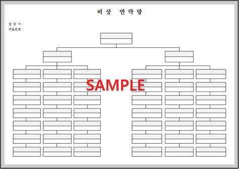 조직도 비상연락망 양식 미리보기 및 Free Download 비상연락망 서식 Hwp 또 다른 세상속으로