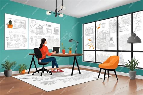 Premium Photo A Living Canvas For Brainstorming Sketching And