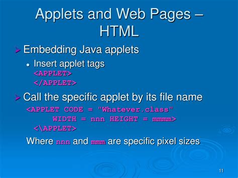 Ppt Java Applets Powerpoint Presentation Free Download Id798289