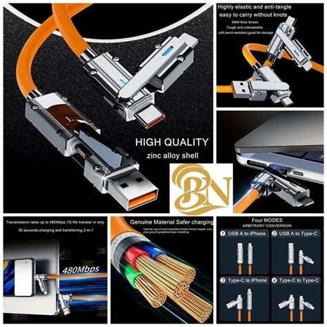 Orange Multi Function Mobile Phone Data Cable W At Rs Piece In Mumbai