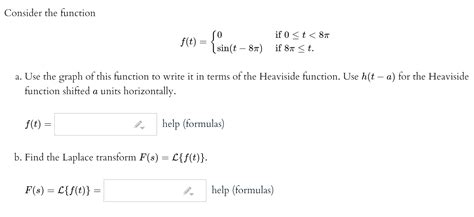 Solved Consider The Function F T Since If Chegg